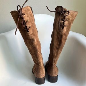 Born | Shoes | Born Cotto Suede Lace Up Back Tall Boots | Poshmark